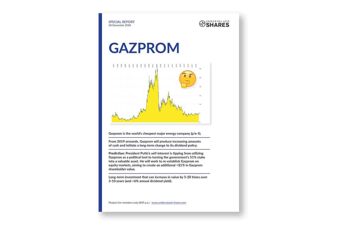 Gazprom - Undervalued Shares