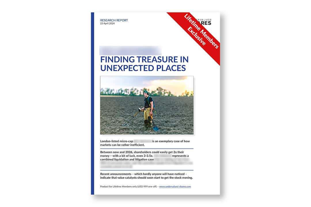 Undervalued liquidation case - Undervalued Shares